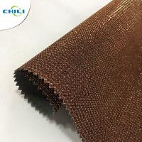 China New zarina glitter leather fabric for shoes and bags for sale