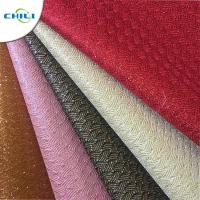 China New Design Shining Pu Glitter Fabric For shoes And Bags for sale