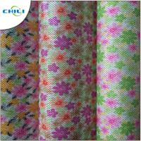 China Shoes Printed Faux Leather Fabric , Leatherette Upholstery Fabric Easy Cleaning for sale