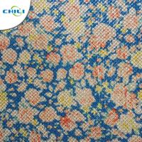 China Fashionable Printed Faux Leather Fabric Shoes Application Customized Color for sale