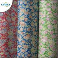 China PU PVC Vegan Leather Fabric , Faux Leather Rolls Anti Mildew Lightweight for sale