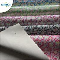 China PU PVC Vegan Leather Fabric , Faux Leather Rolls Anti Mildew Lightweight for sale