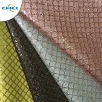 China Low Price Hot Selling High Gloss Imitation Glitter Leather For Footwear for sale