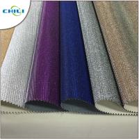 China Fashion Multi Color Shiny Synthetic glitter Shoe Leather for sale