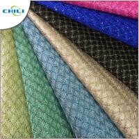 China New Fashion Artificial Glitter Pu Leather Fabric For Wall Decoration for sale