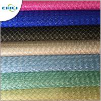 China New Fashion Artificial Glitter Pu Leather Fabric For Wall Decoration for sale