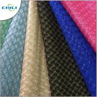 China New Fashion Artificial Glitter Pu Leather Fabric For Wall Decoration for sale