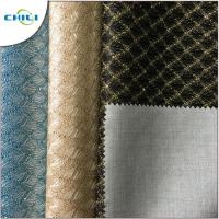 China New Fashion Artificial Glitter Pu Leather Fabric For Wall Decoration for sale