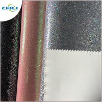 China New Design Shining Pu Leather Material Mesh Glitter Fabric For Shoes for sale