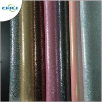 China Wholesale New Design Pu Rexine Mesh Glitter Fabric Price for sale