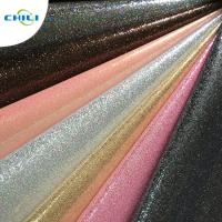 China Wholesale New Design Pu Rexine Mesh Glitter Fabric Price for sale