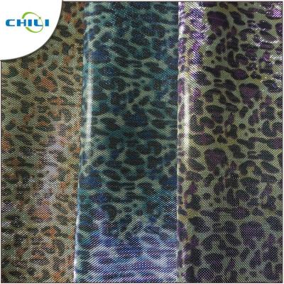 China Garment Printed Faux Leather Fabric Synthetic Vegan Attractive Look for sale