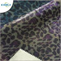 China Garment Printed Faux Leather Fabric Synthetic Vegan Attractive Look for sale