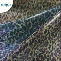 China Garment Printed Faux Leather Fabric Synthetic Vegan Attractive Look for sale
