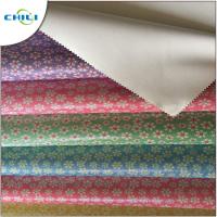China Colored Fake Leather Material , Faux Tooled Leather Fabric Vinyl Based For Diy Crafts for sale