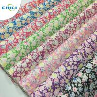China Embossed Vinyl Leather Fabric , Faux Leather Vinyl Upholstery Fabric Economical for sale