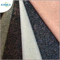 China Grade 3 Glitter Leather Fabric Style Mixed Attractive High Brightness for sale