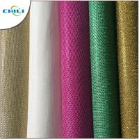 China Genuine Glitter Leather Fabric , Glitter Cotton Fabric For Handbags 1mm Thick for sale