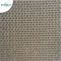 China Genuine Glitter Leather Fabric , Glitter Cotton Fabric For Handbags 1mm Thick for sale