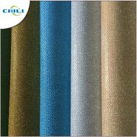 China Genuine Glitter Leather Fabric , Glitter Cotton Fabric For Handbags 1mm Thick for sale