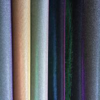 China Bedroom Decorative Glitter Leather Fabric PU PET Polyester Material for sale