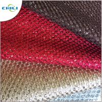 China Shoes Application Glitter Leather Fabric Artificial Custom Printed for sale