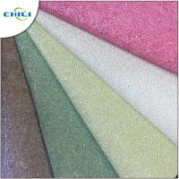 China Custom Silver Glitter Wallpaper 0.6mm Thickness 137cm Width Entertainment for sale