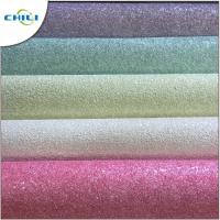 China Custom Silver Glitter Wallpaper 0.6mm Thickness 137cm Width Entertainment for sale