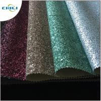 China Home Glitter Sequin Fabric Flocked Type High Color Fastness 4 Grade Dry Fastness for sale