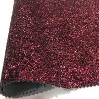 China Fashion Glitter Leather Fabric Popular Design Decoration Uphosltery for sale