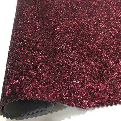 China Fashion Glitter Leather Fabric Popular Design Decoration Uphosltery for sale