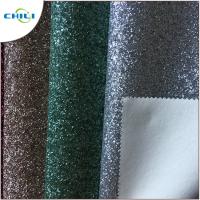China Fashion Glitter Leather Fabric Popular Design Decoration Uphosltery for sale