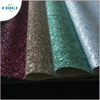 China Fashion Glitter Leather Fabric Popular Design Decoration Uphosltery for sale