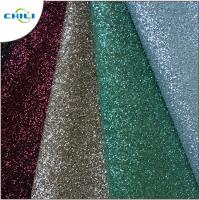 China Fashion Glitter Leather Fabric Popular Design Decoration Uphosltery for sale