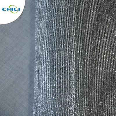 China Professional Glitter Leather Fabric Eco Friendly Normal Peeling Strength for sale