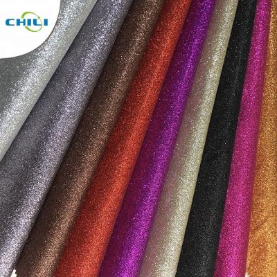 China Customized Glitter Wall Fabric High Abrasion Resistance Easy Cutting Solid Color for sale