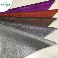 China Customized Glitter Wall Fabric High Abrasion Resistance Easy Cutting Solid Color for sale