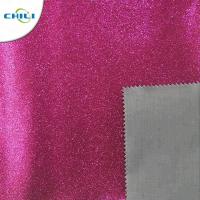 China Customized Glitter Wall Fabric High Abrasion Resistance Easy Cutting Solid Color for sale