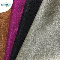 China Customized Glitter Wall Fabric High Abrasion Resistance Easy Cutting Solid Color for sale