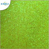 China Shinny Synthetic Glitter Faux Leather Red Green Color Non Woven Type Non Toxic for sale