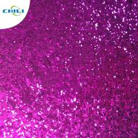 China Garment Glitter Leather Fabric Customized Color Size Elegant For Handbags for sale