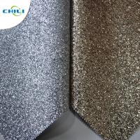 China Garment Glitter Leather Fabric Customized Color Size Elegant For Handbags for sale
