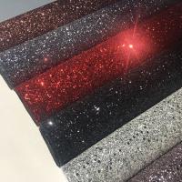 China 0.8mm Glitter Leather Fabric for sale