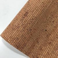 China Easy Cleaning Thin Cork Sheet , Patterned Leather Fabric Colorful Tear Resistant for sale