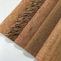 China Easy Cleaning Thin Cork Sheet , Patterned Leather Fabric Colorful Tear Resistant for sale