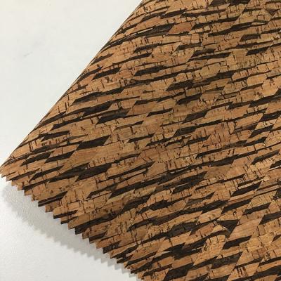 China Eco Friendly Cork Leather Fabric Non Deforamable Odorless 50m/Roll for sale