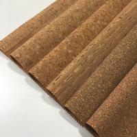 China Home Textile Cork Leather Fabric Anti Scratch Soft Touching Commom Background Cloth for sale
