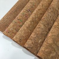 China 0.4-1.2MM Thickness Cork Leather Fabric Natrual Sound Insulating Dirt Repellent for sale