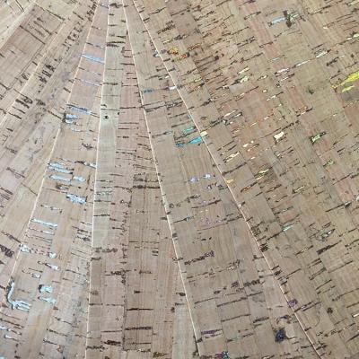 China Crease Resistant Cork Leather Fabric Strong Peeling Degree Soft Touching for sale