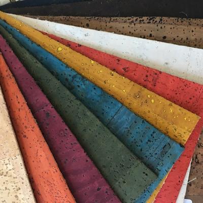 China Bread Veins Cork Leather Fabric Elegant Appearance Artificial Strong Color Fastness for sale